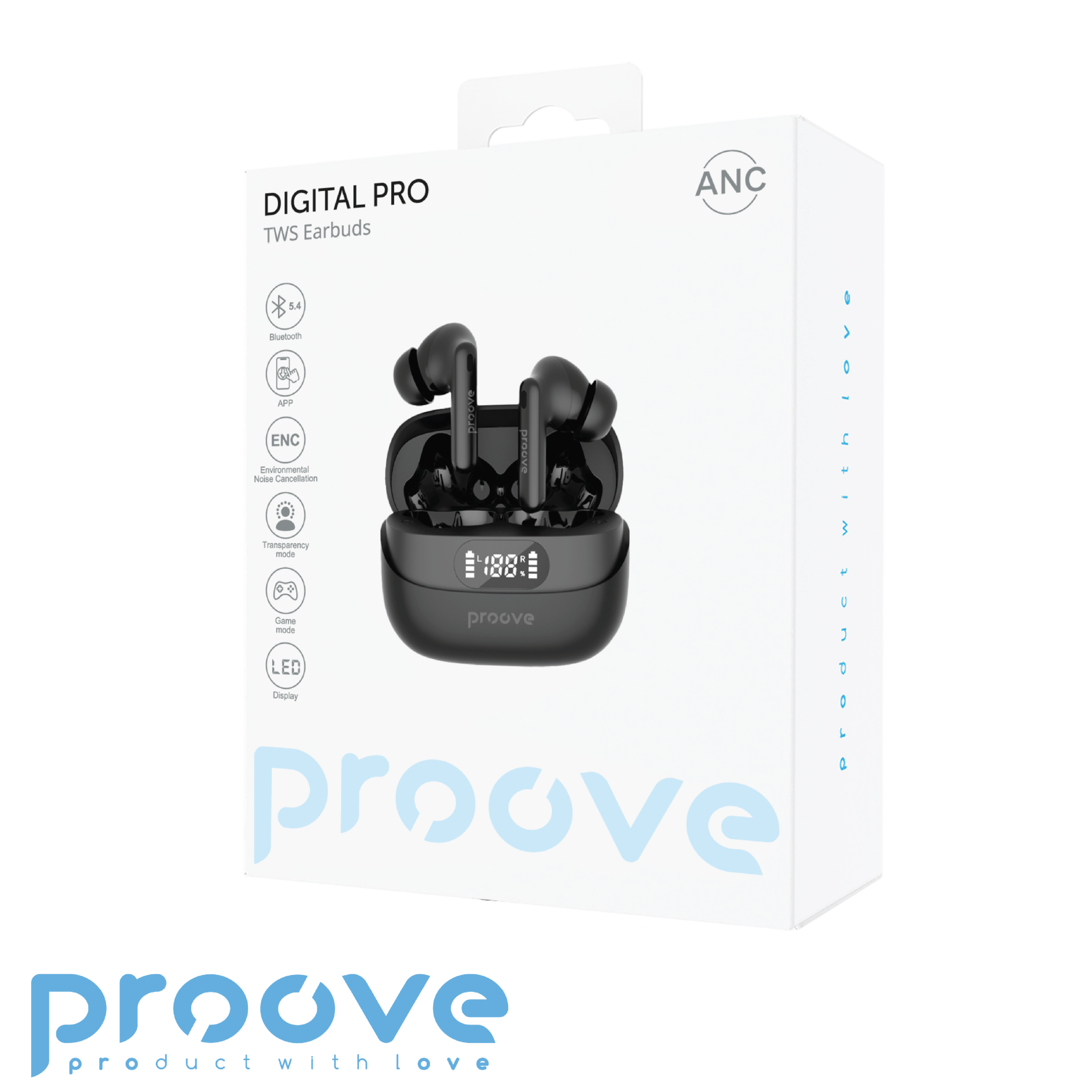 Wireless Earphones Proove Digital Pro TWS with ANC (APP Proove) – Inbrands