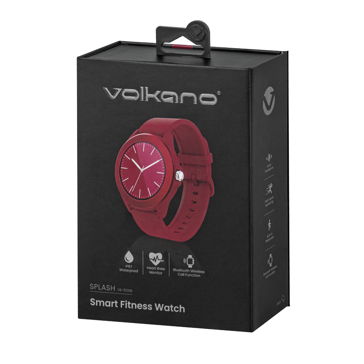 Volkano Splash series Smartwatch redondo – Rojo – Inbrands